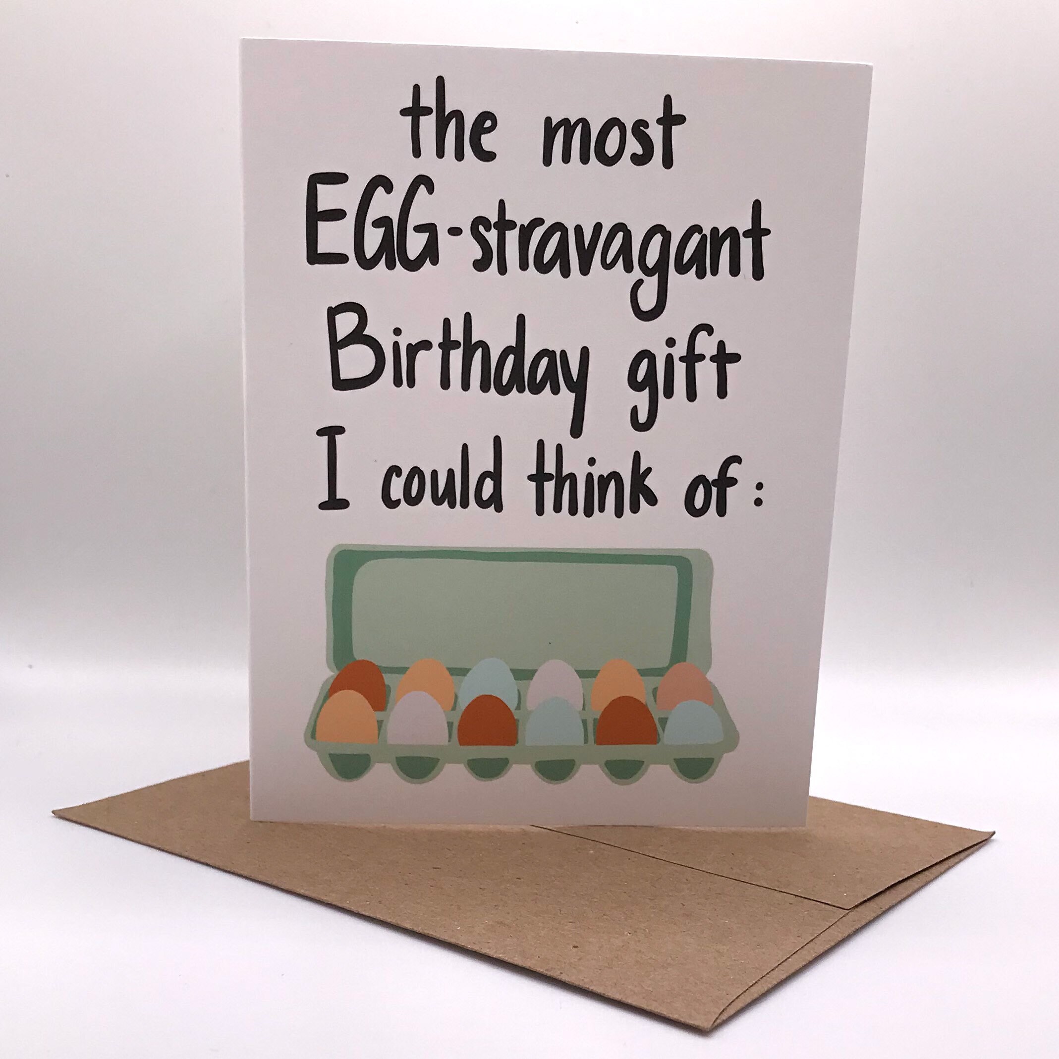 Funny Egg Birthday Card: Egg Pun Meme - Hand Illustrated - Etsy