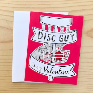 Disc Golf Valentine's Day Card With Coupon (blank Inside) | "disc Guy ...