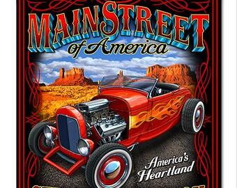 Hot Rod Cut Out - Etsy