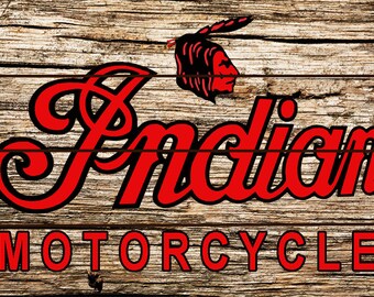 Indian Motorcycle Wood Sign - Etsy