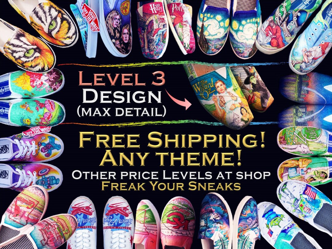 Hand Drawn, Custom Shoes, Custom Art, Handmade, Sharpie Ink, Unique ...
