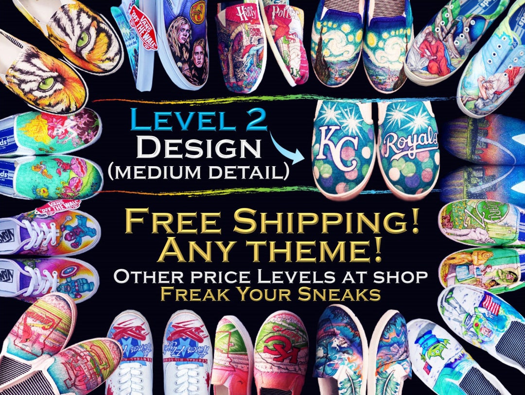 Hand Drawn, Custom Shoes, Custom Art, Handmade, Sharpie Ink, Unique ...