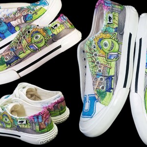 Hand Drawn, Custom Shoes, Custom Art, Handmade, Sharpie Ink, Unique ...