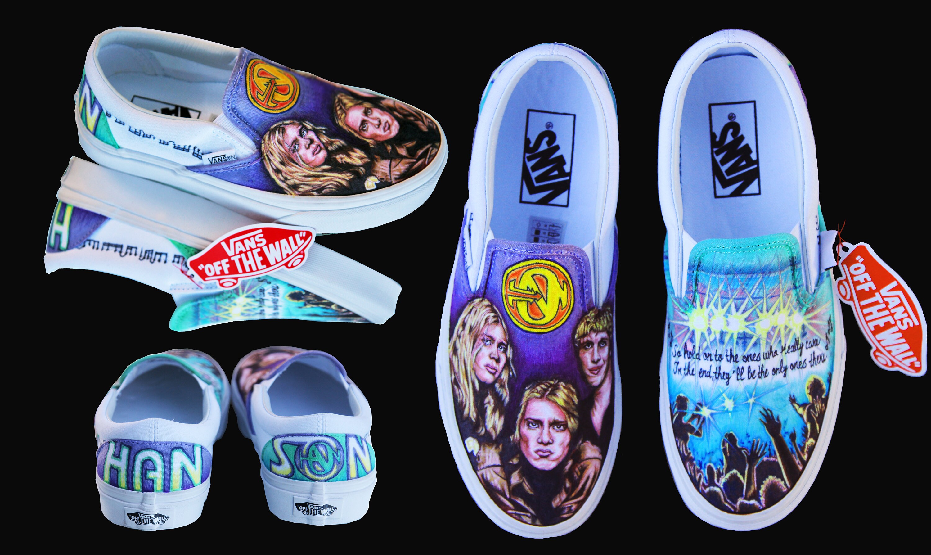 Hand Drawn, Custom Shoes, Custom Art, Handmade, Sharpie Ink, Unique ...