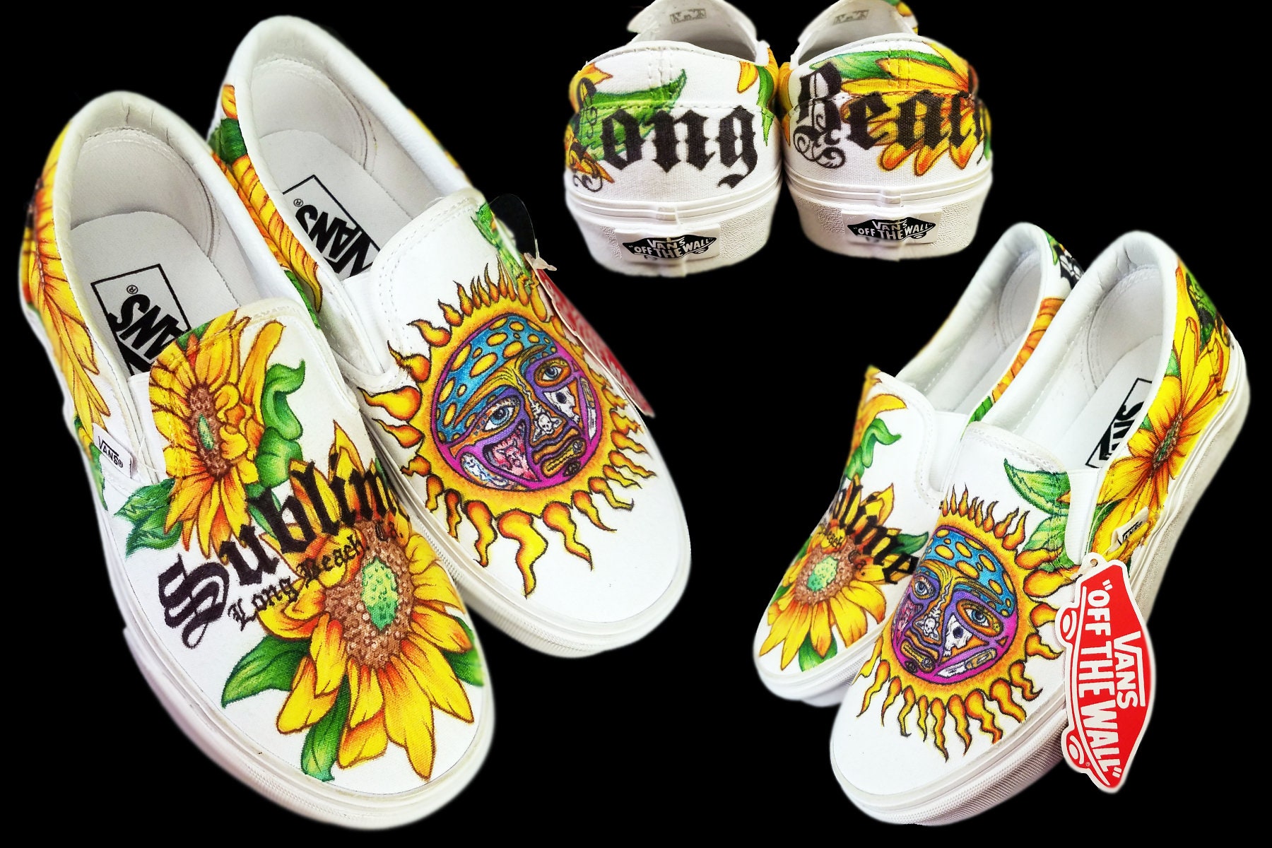 Hand Drawn, Custom Shoes, Custom Art, Handmade, Sharpie Ink, Unique ...