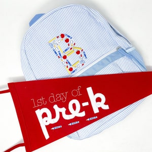 Back to School Pennant, Pre-k School Pennant, First Day of School ...