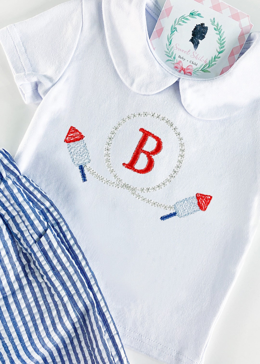 Boys Independence Day Set, Boys Firework Outfit, Baby Boy Firework ...