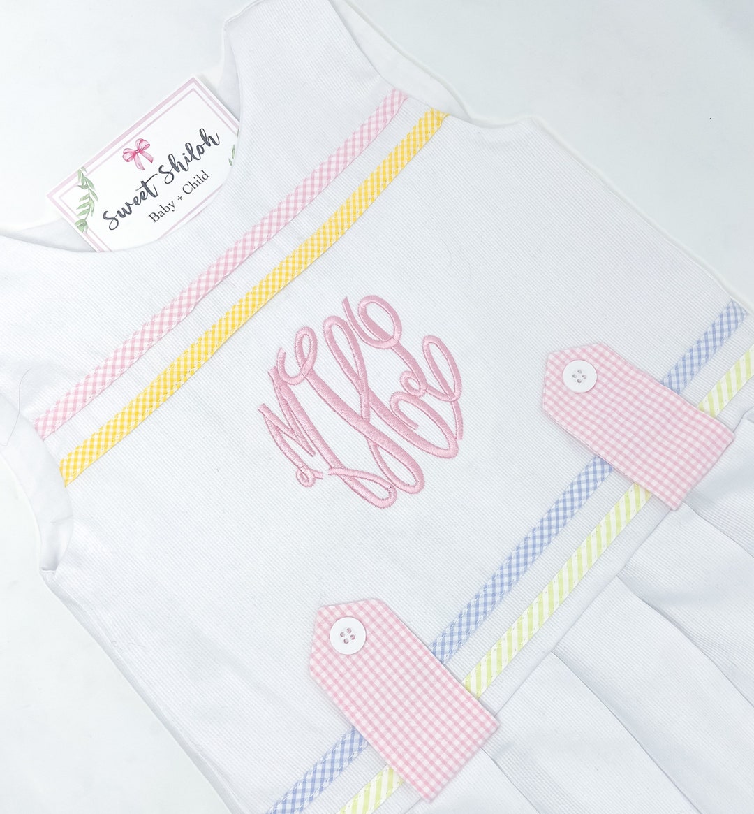 Girls Tennis Monogram Dress, Girls Pleated Monogram Dress, Girls ...