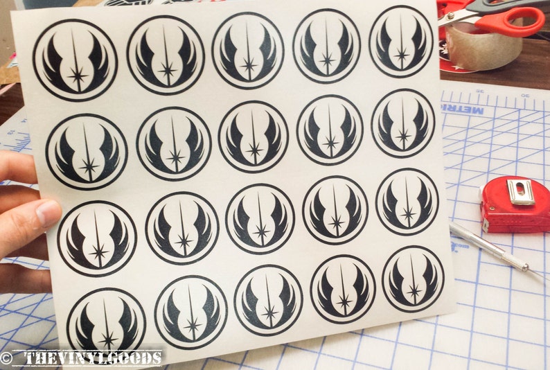 Jedi Logo Vinyl Decal.. Star Wars Jedi Decal.. Jedi Sticker.. Jedi ...