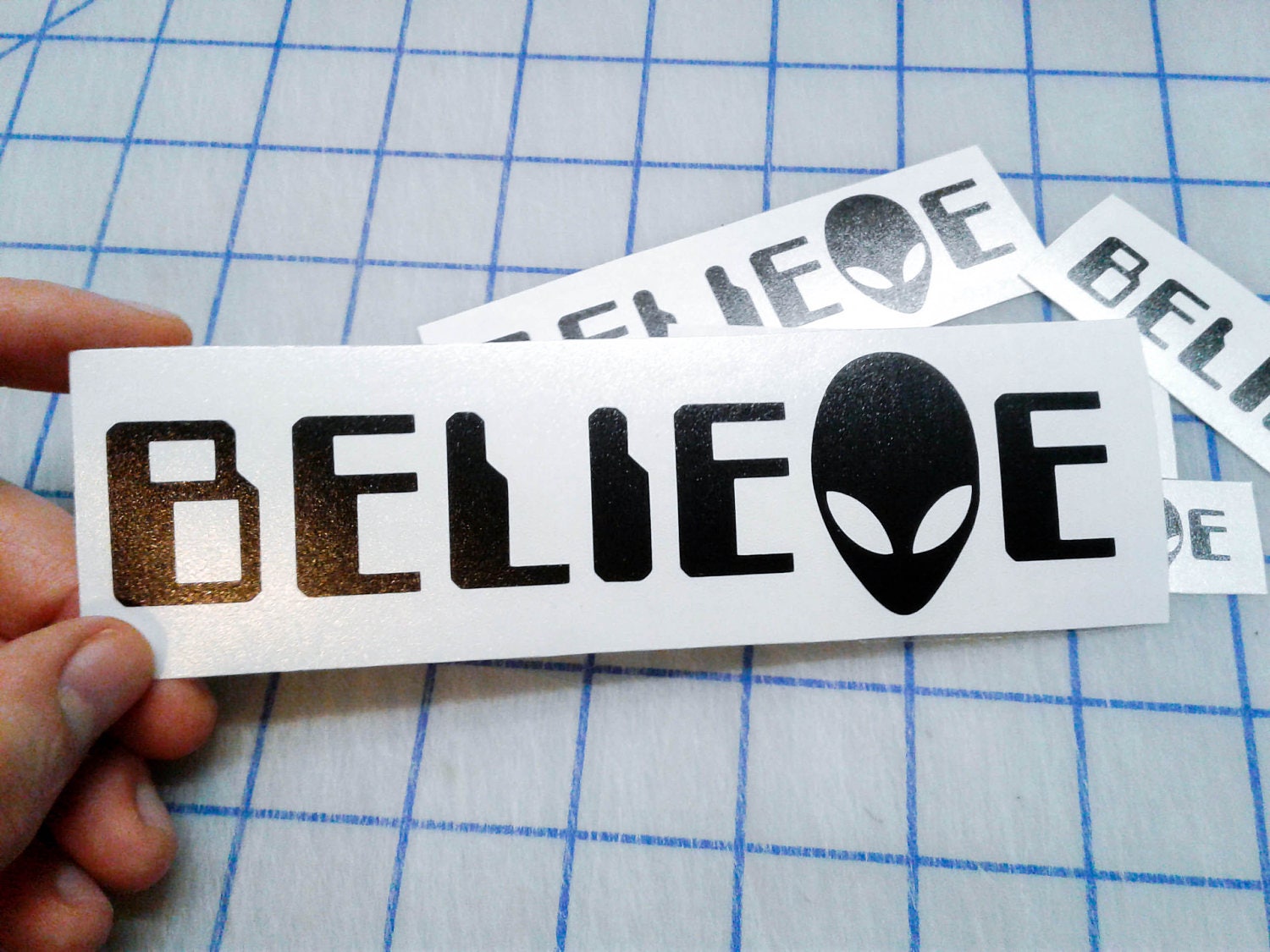 Alien Believe Decal.. Believe Alien Decal.. Alien Believe Sticker ...