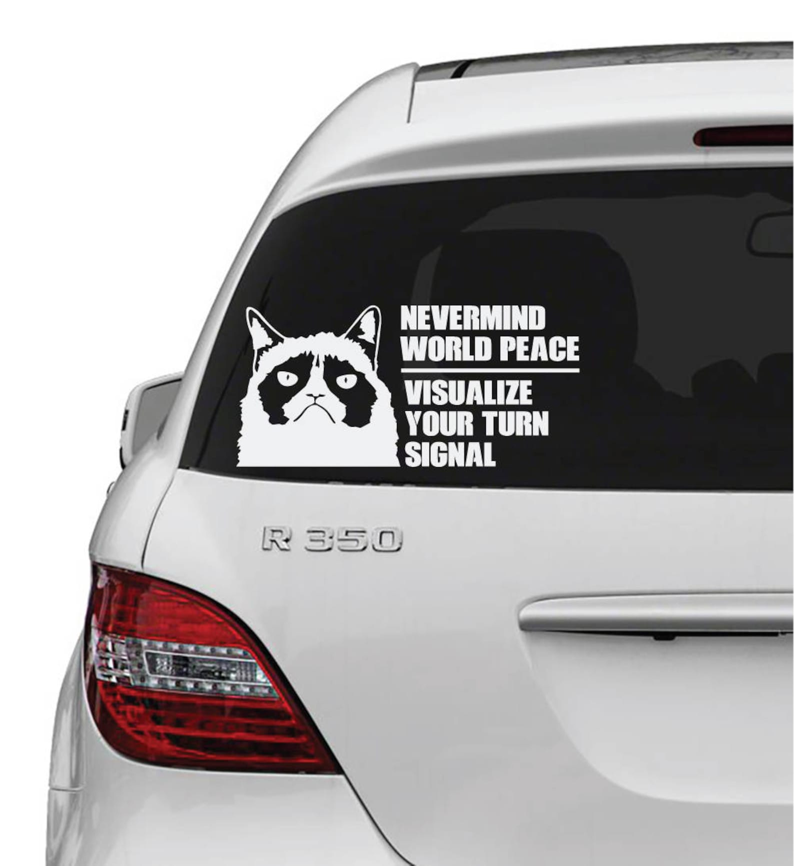 Grumpy Cat Decal.. Nevermind World Peace Visualize Your Turn - Etsy