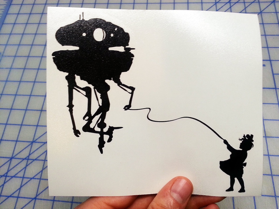 Girl and Her Imperial Droid Decal.. Girl With Viper Droid Decal ...