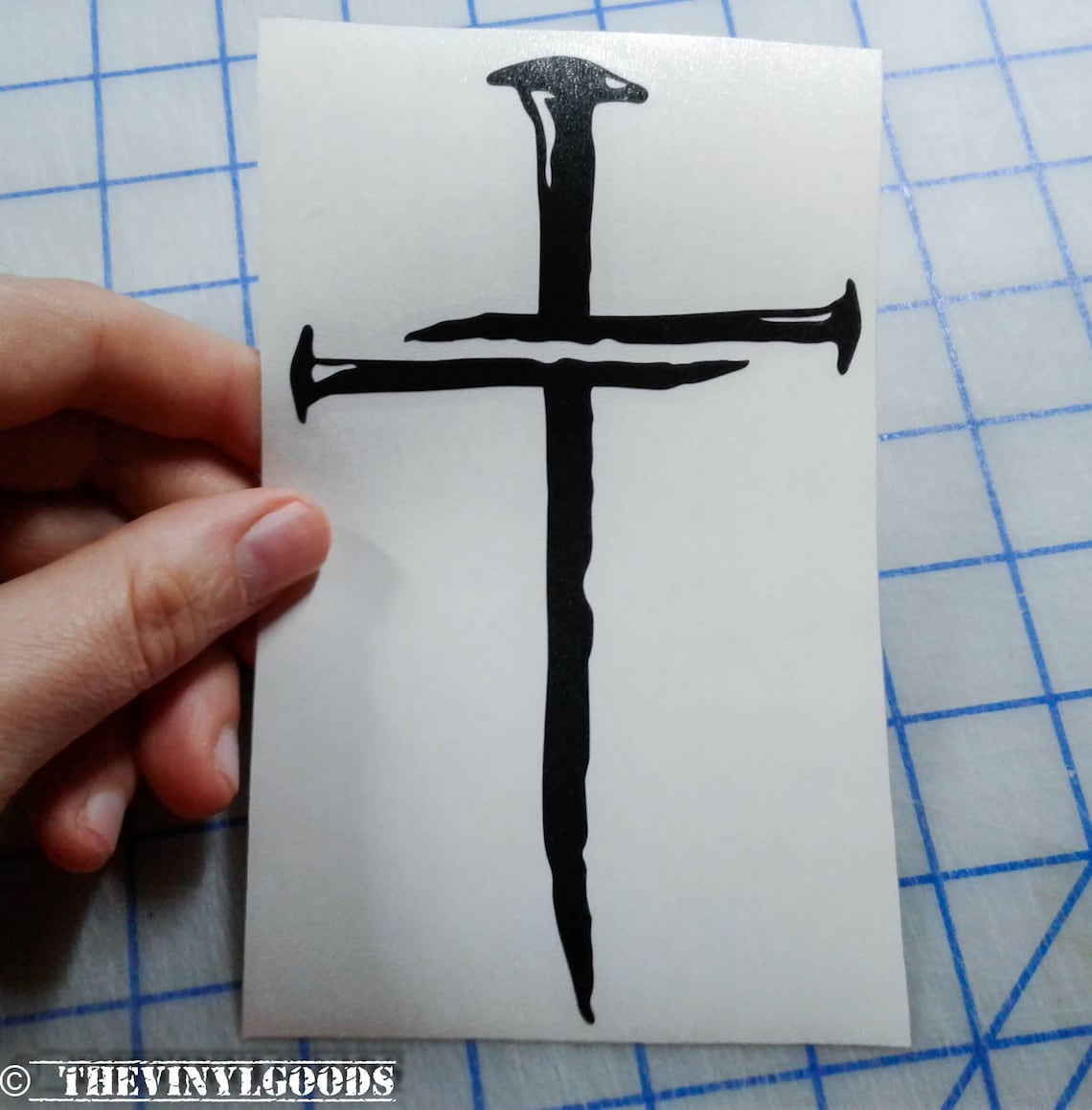 3 Nails 1 Cross Decal.. Nail Cross Decal.. Cross Decal.. Three - Etsy