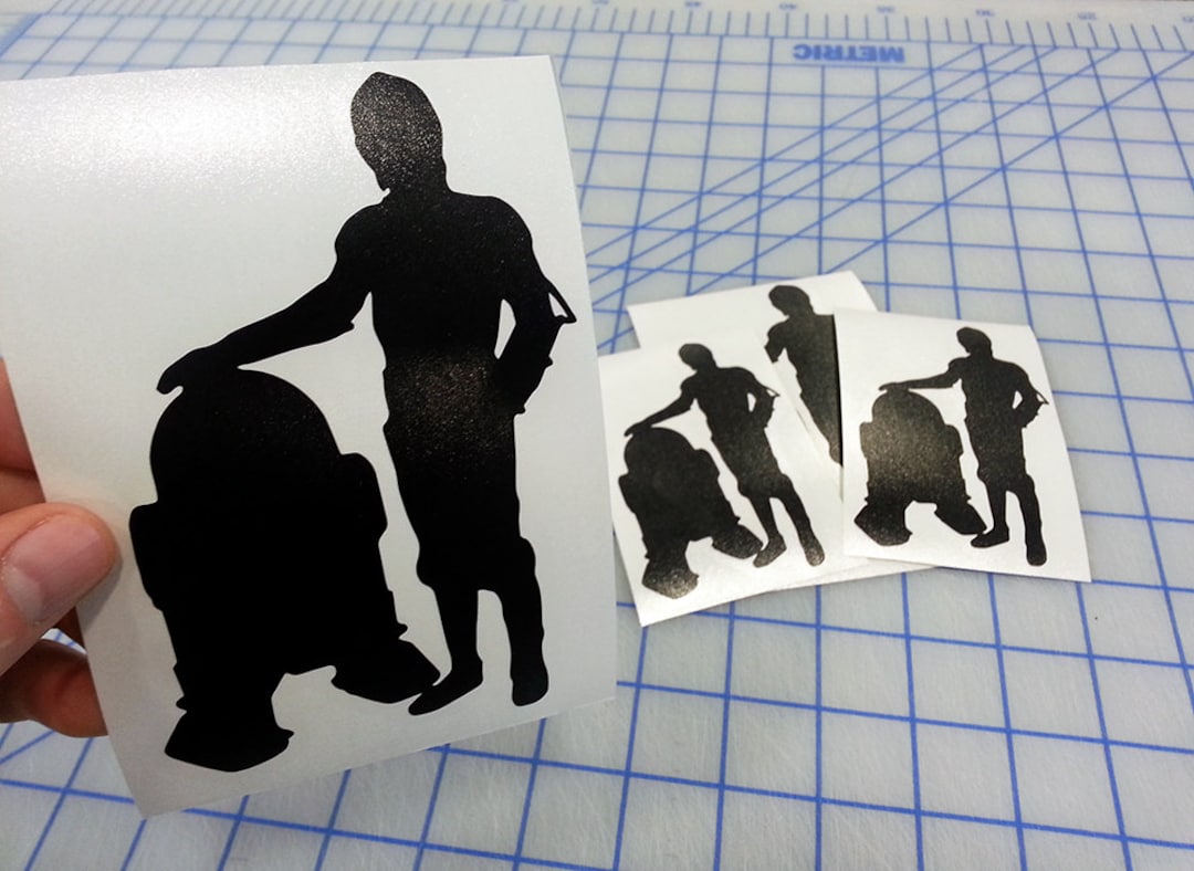 R2D2 C3P0 Decal.. Star Wars Inspired C3P0 R2D2 Decal.. C3P0 R2D2 Decal ...