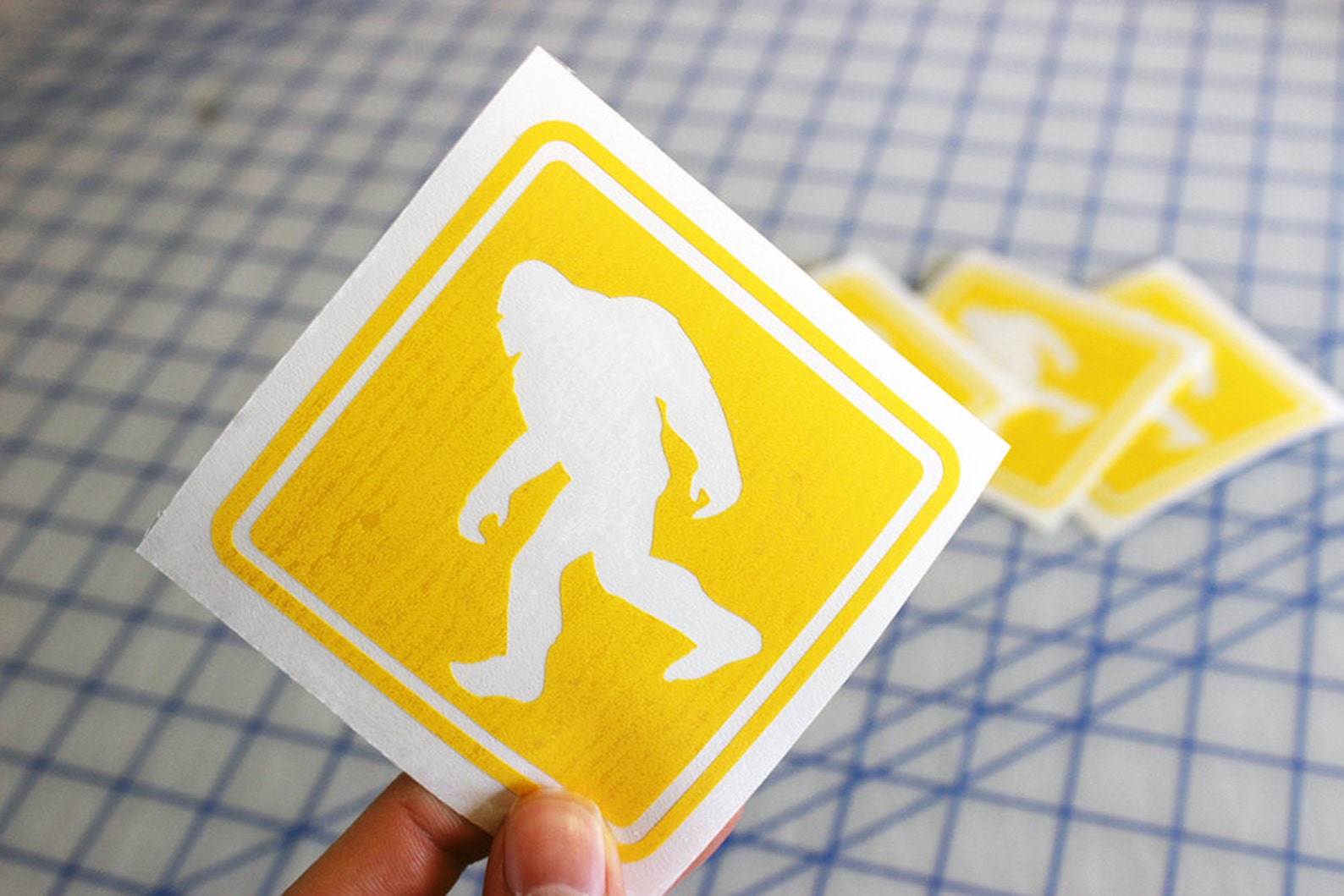 Bigfoot Crossing Decal.. Sasquatch Crossing Decal.. Bigfoot Sign Decal ...