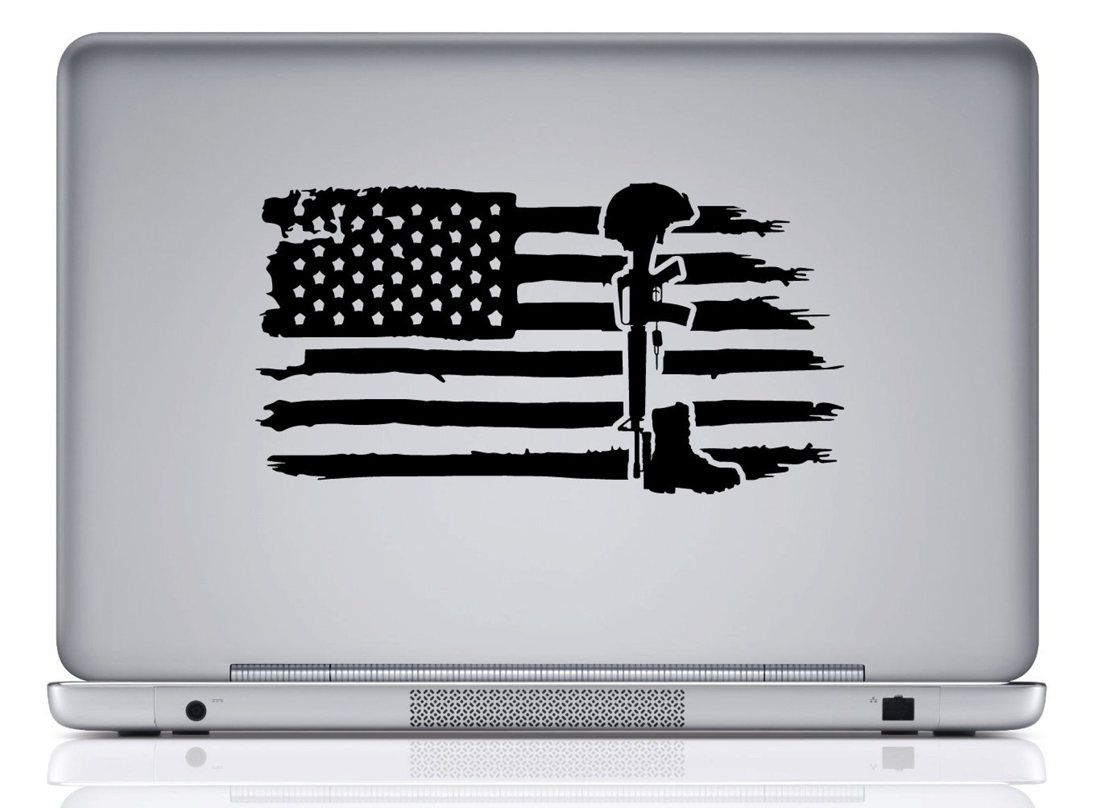 Fallen Soldier Decal.. Fallen Soldier Tattered Flag Decal.. - Etsy