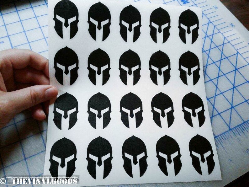 Spartan Helm Vinyl Decal.. Spartan Warrior Decal.. Spartan | Etsy