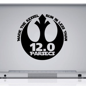 12 Parsecs Decal.. Made the Kessel Run in Less Than 12 Parsecs Decal ...