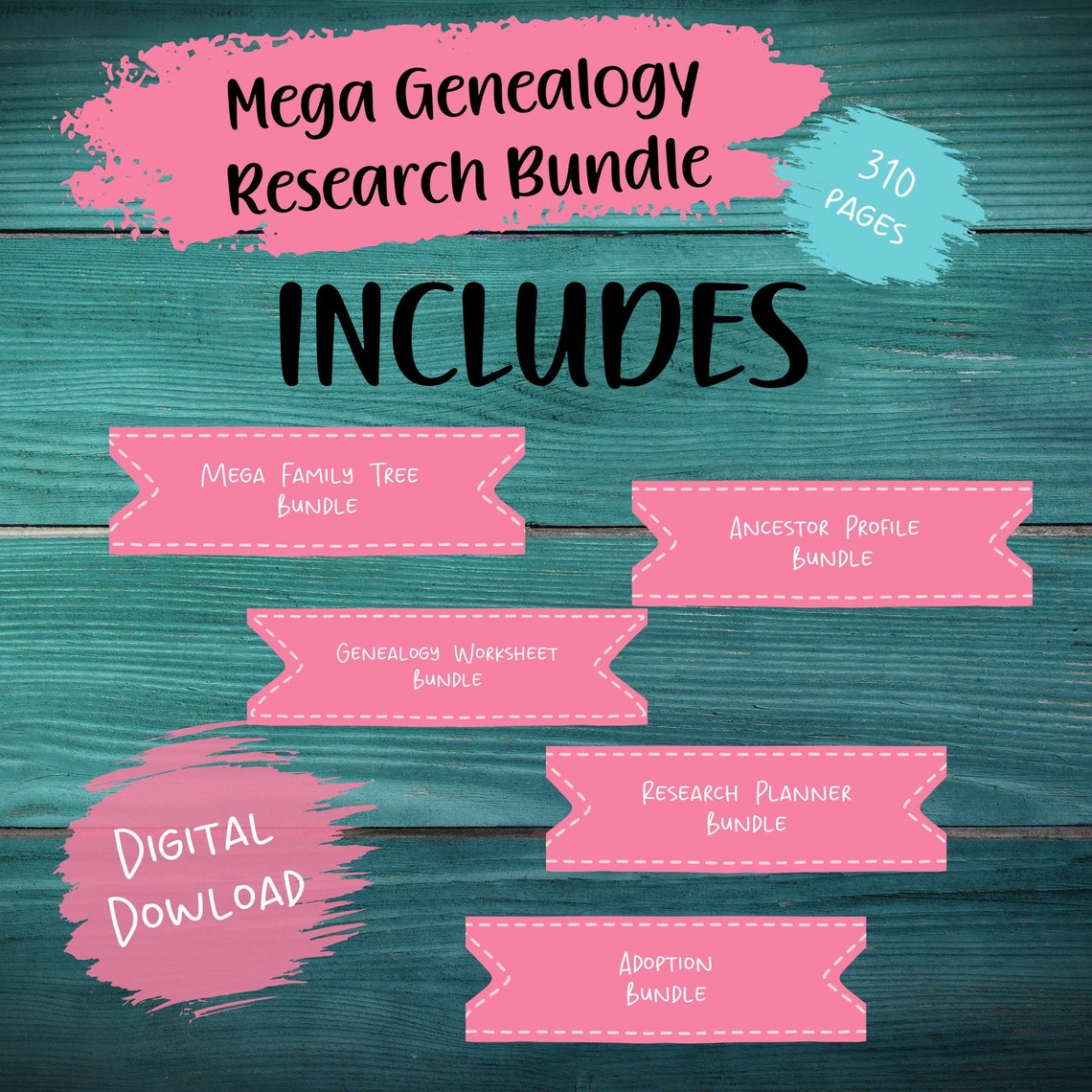 Mega Genealogy Research Bundle Family Trees Ancestry - Etsy