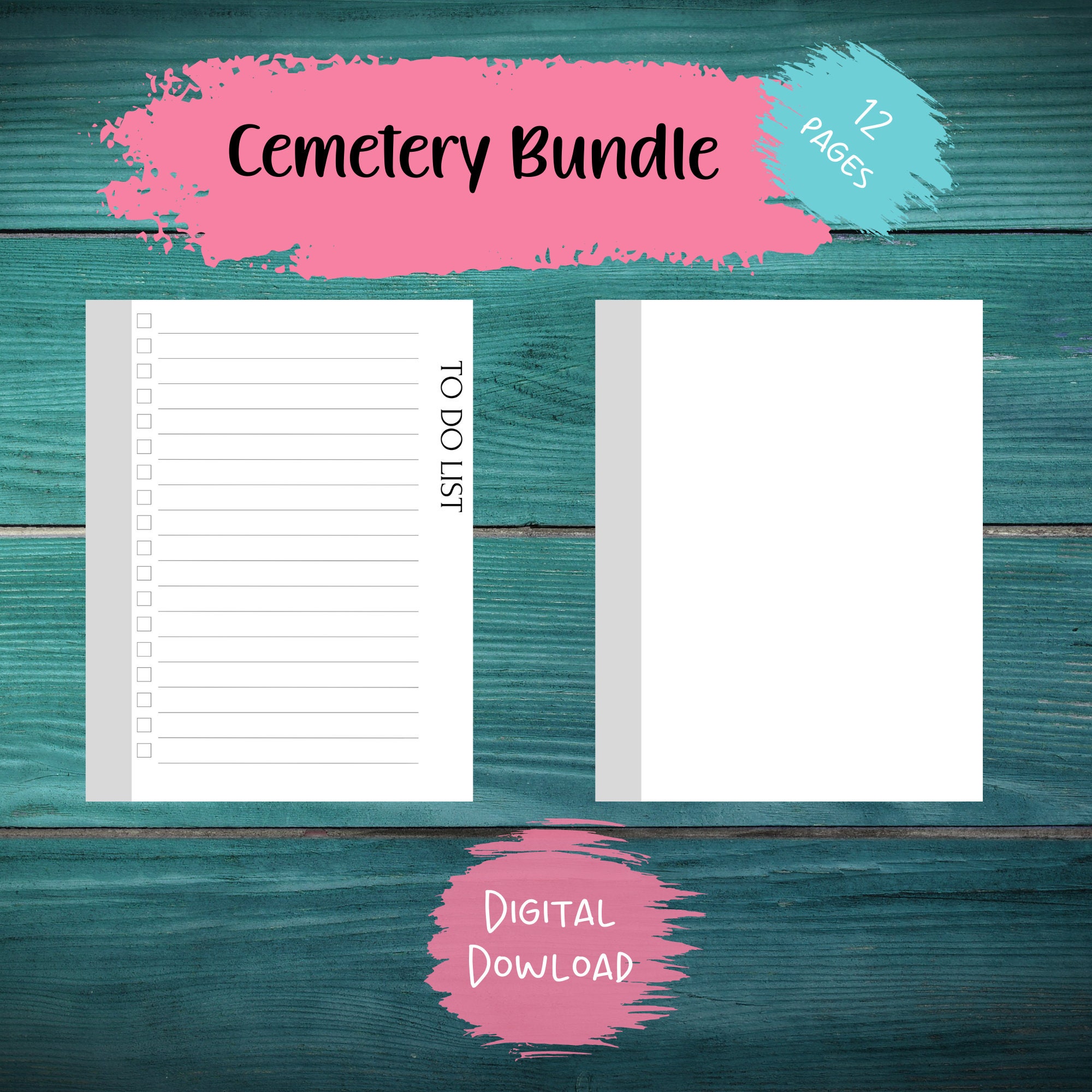 Cemetery Bundle | Family Research | Genealogy Forms | Ancestry Charts ...