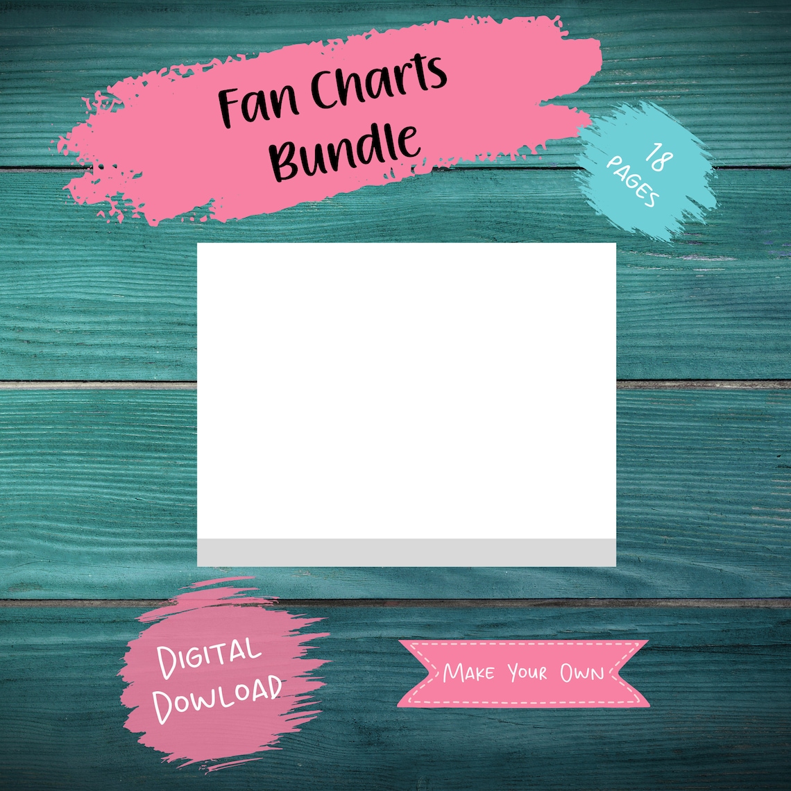Ancestry Fan Charts Printable Family Tree Genealogy - Etsy