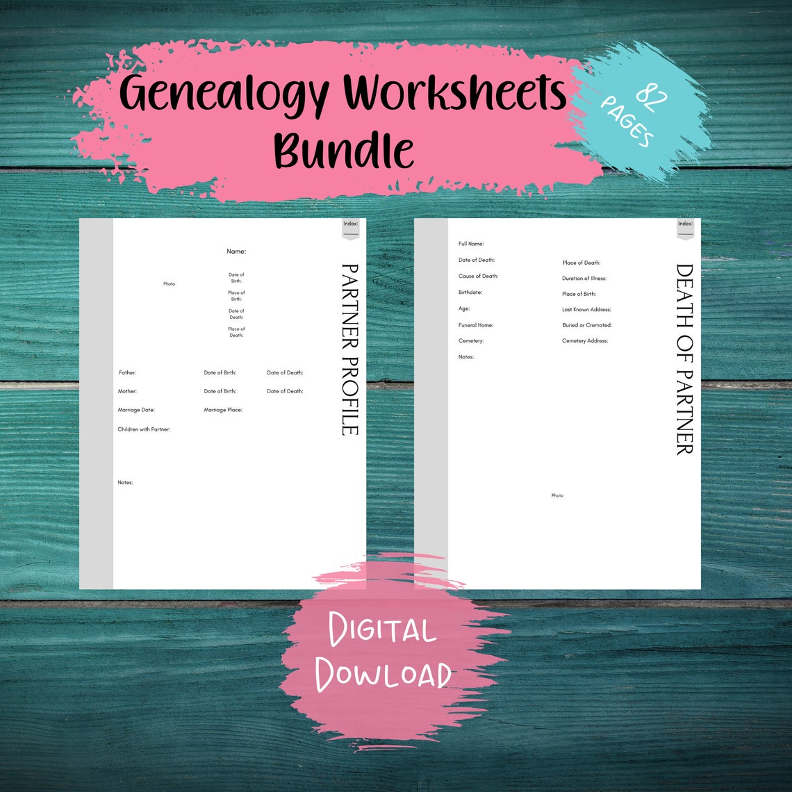 Genealogy Worksheets | Ancestry Printable | Family Research Downloads ...