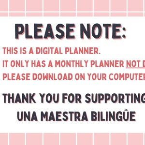 Printable Bilingual Teacher Planner for 2024 - 2025 School Year ...