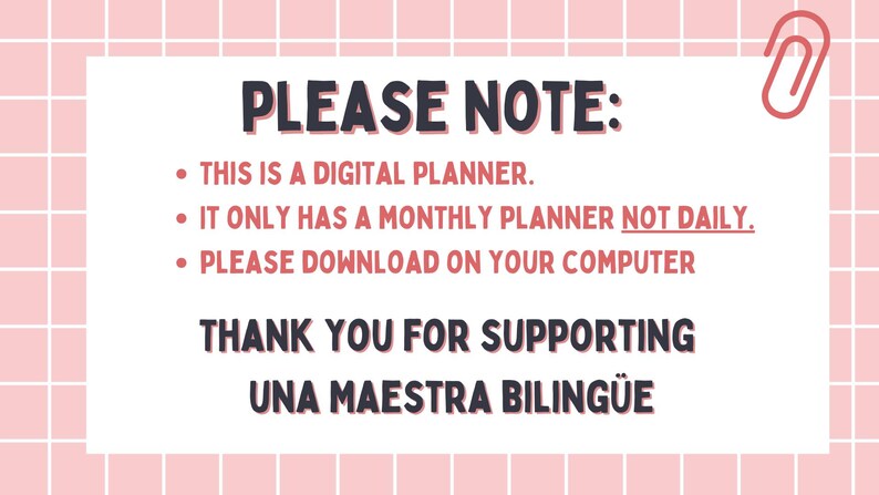 Printable Bilingual Teacher Planner for 2024 - 2025 School Year ...