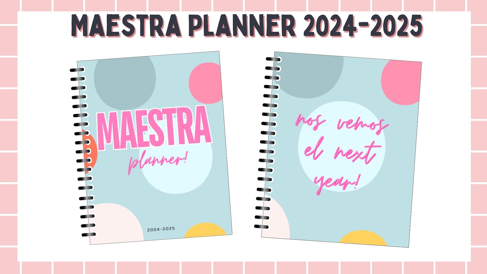 Printable Bilingual Teacher Planner for 2024 - 2025 School Year ...