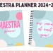 Printable Bilingual Teacher Planner for 2024 - 2025 School Year ...