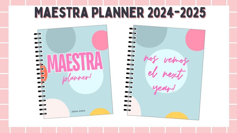 Printable Bilingual Teacher Planner for 2024 - 2025 School Year ...