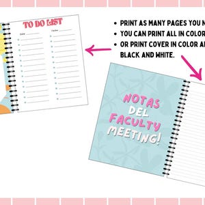 Printable Bilingual Teacher Planner for 2024 - 2025 School Year ...