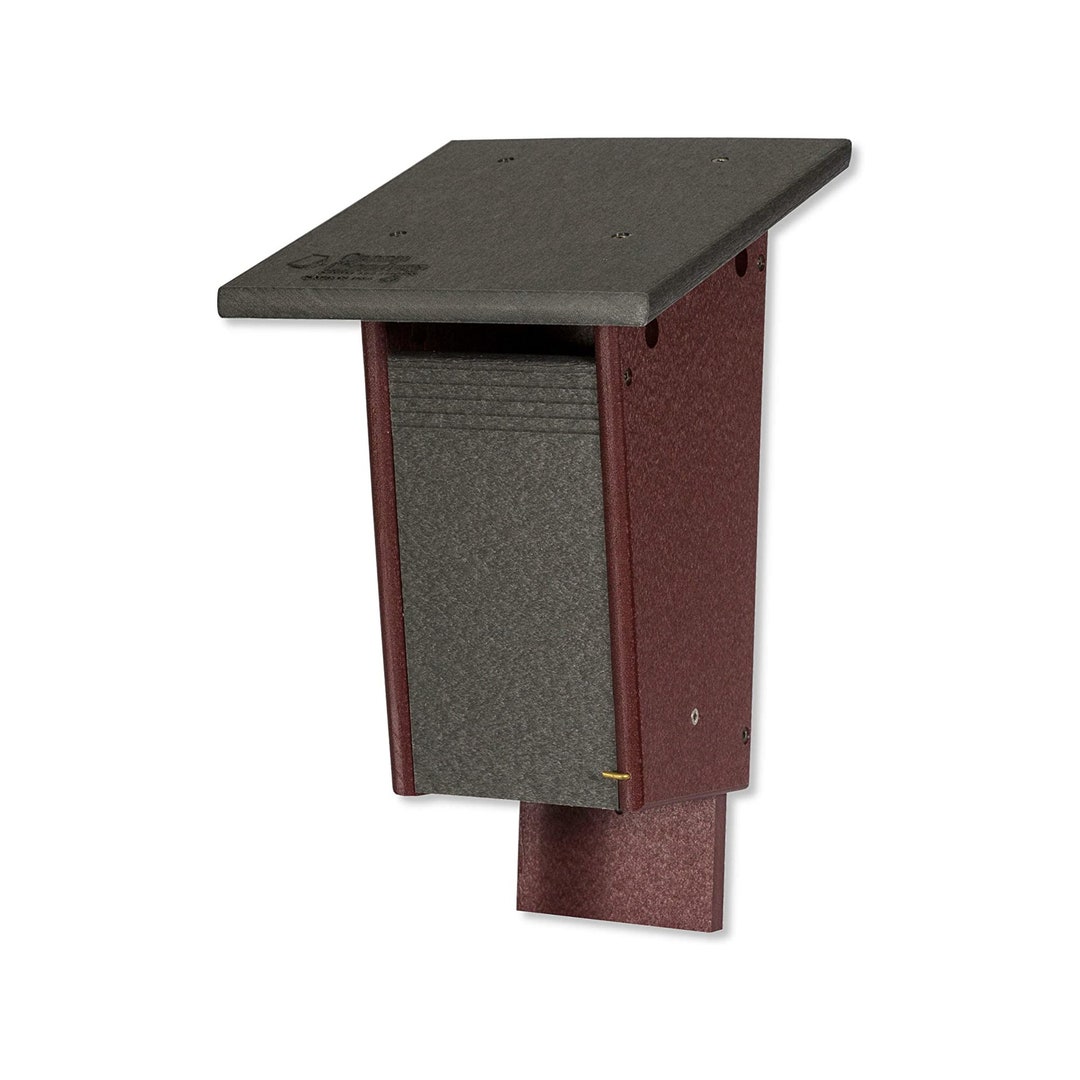 Poly Bluebird Post Mount Bird House With Clean Out Door - Made From ...