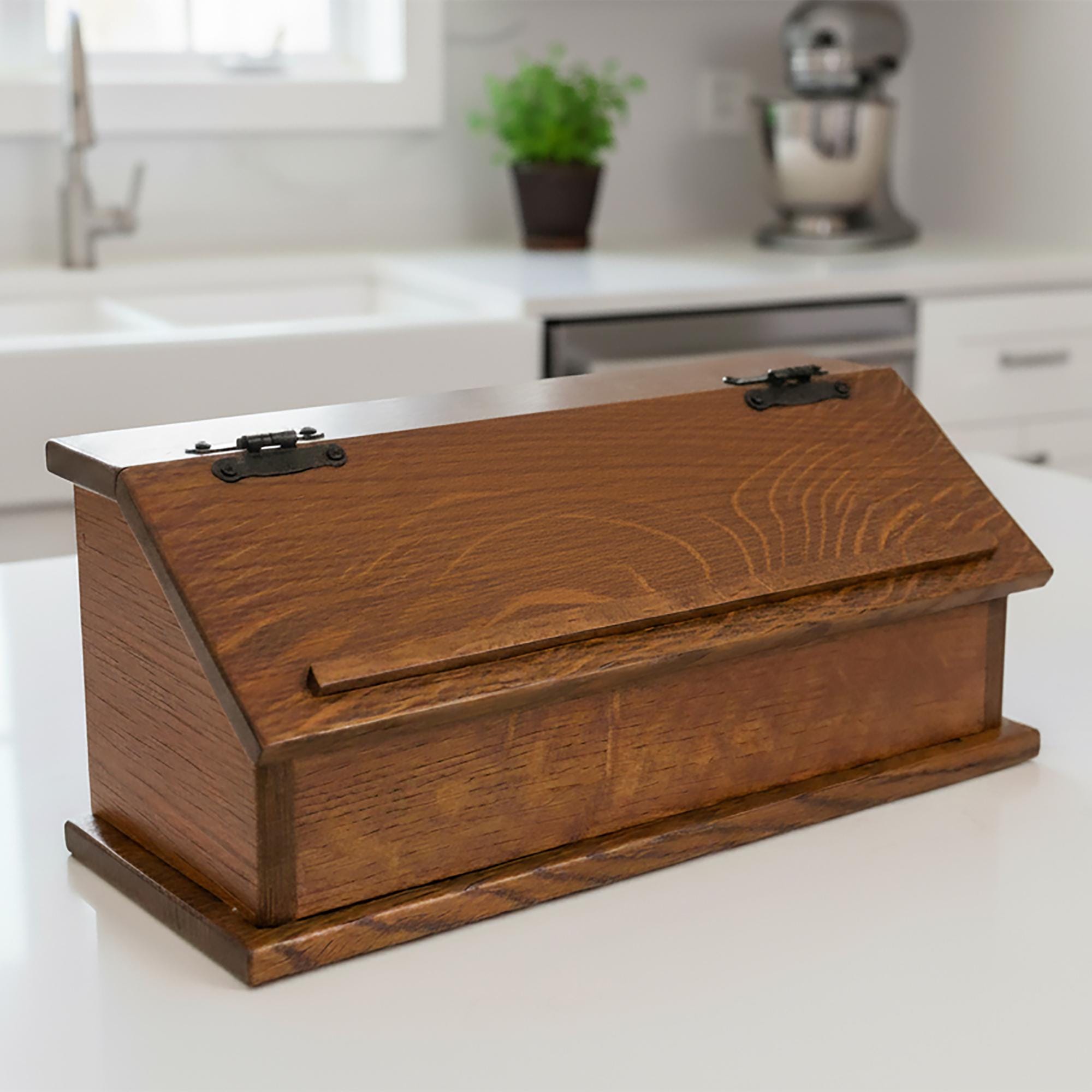 Dutchcrafters Solid Wood Double Recipe Box, Holds Size 4x6 Recipe Cards ...