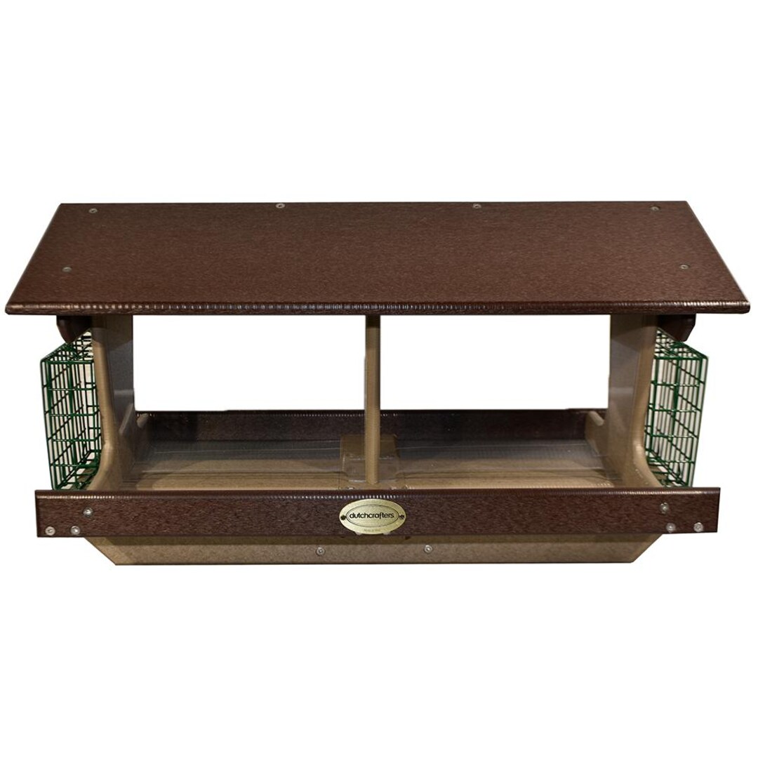 Large Double Hopper Bird Feeder With Two Suet Cake Holders, 4x4 Post ...