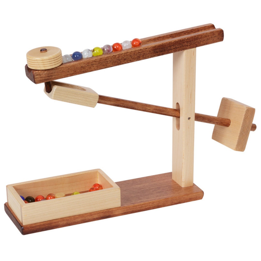 Solid Wood Marble Toy for Kids With Child Safe Finish - Amish Made in ...