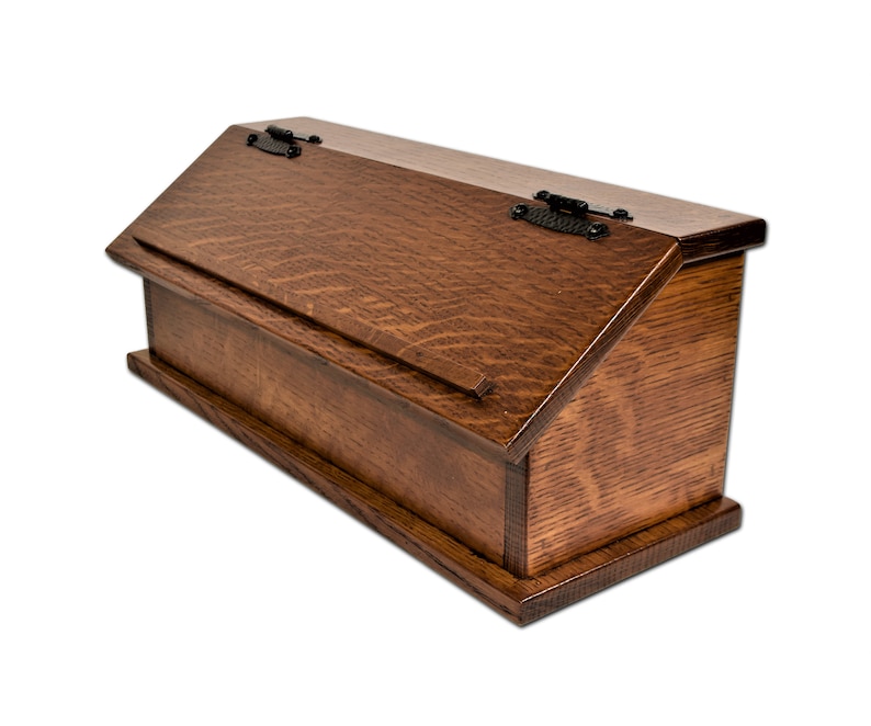 Dutchcrafters Solid Wood Double Recipe Box, Holds Size 4x6 Recipe Cards ...