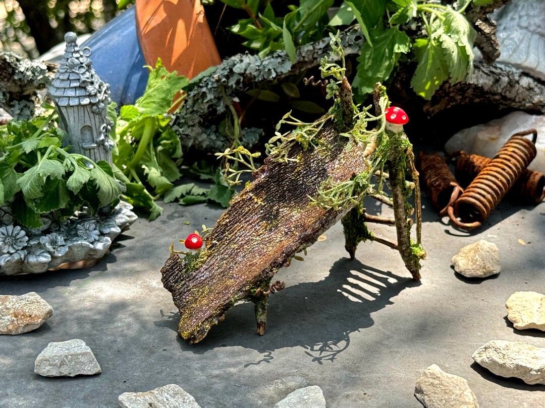 Miniature Fairy Slide Fairy Furniture, Fairy Playground, Miniature ...