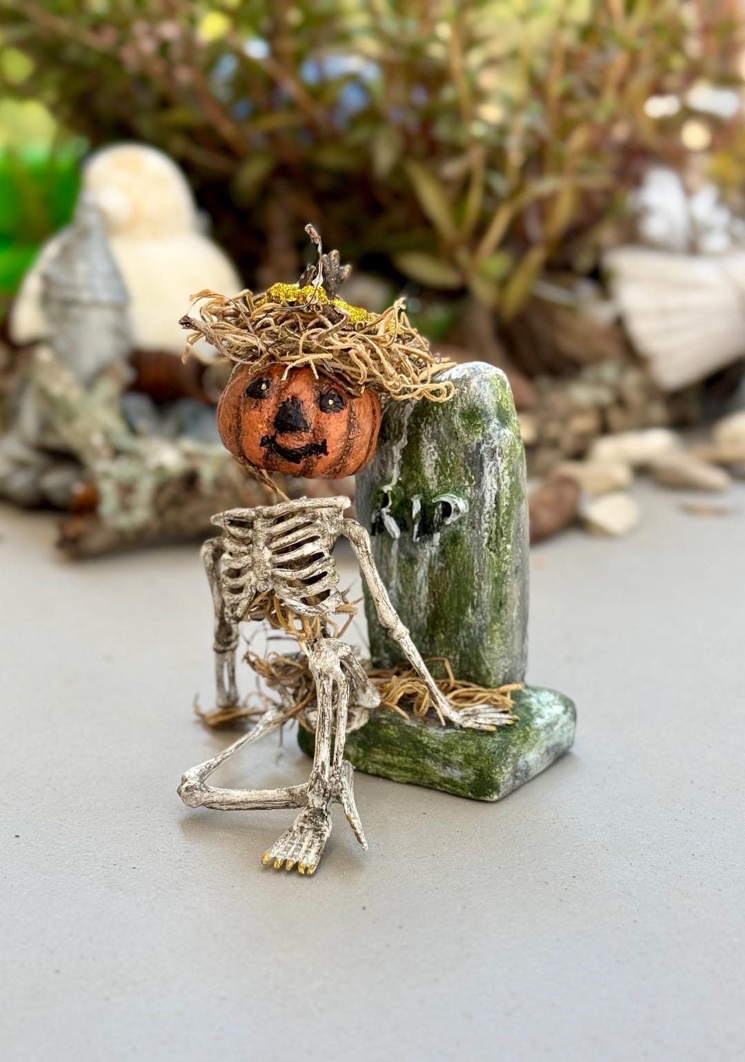 Miniature Pumpkin Princess Tombstone, Miniature Tombstone, Halloween ...