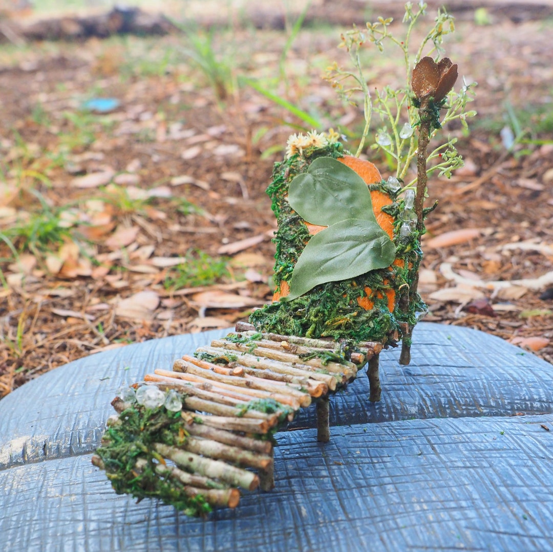 Fairy Chair Lounge Chair Made With Twigs Driftwood Fairy - Etsy