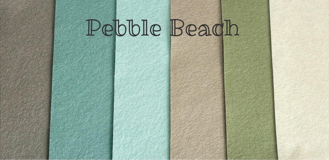 100% Wool Felt Palette Pack PEBBLE BEACH - 6 X Sheets - Etsy UK