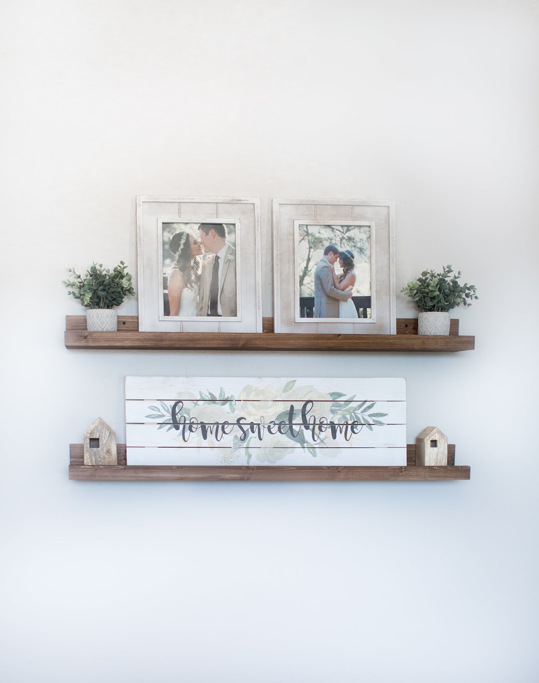 Wooden Picture Ledge Shelf | Ledge Shelves | Wooden Shelf | Rustic ...