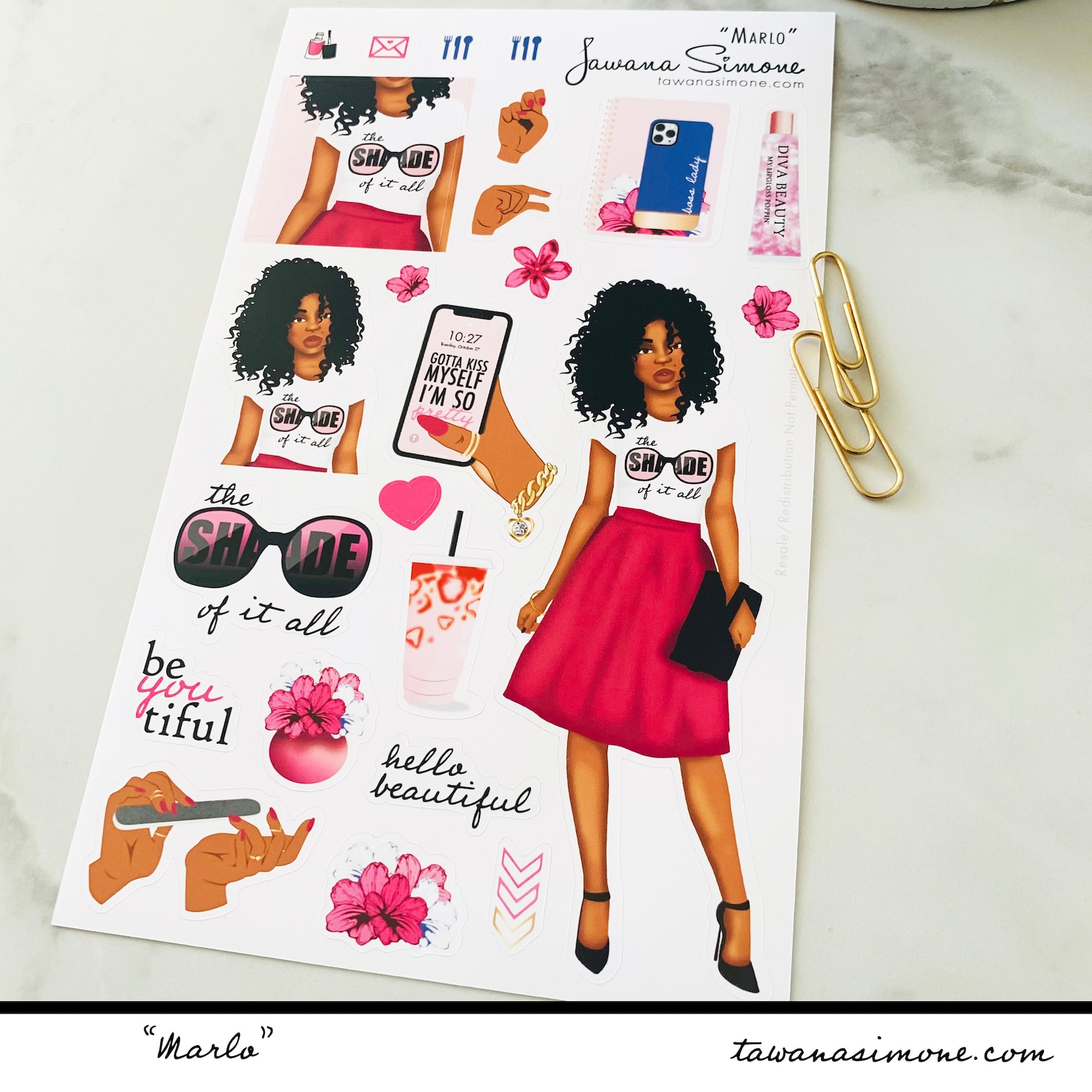 Black Girl Planner Stickers Black Women African American Etsy