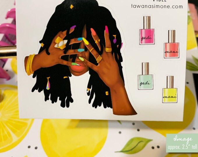 Vibez MINI Sticker Black Girl Planner Stickers Planner - Etsy