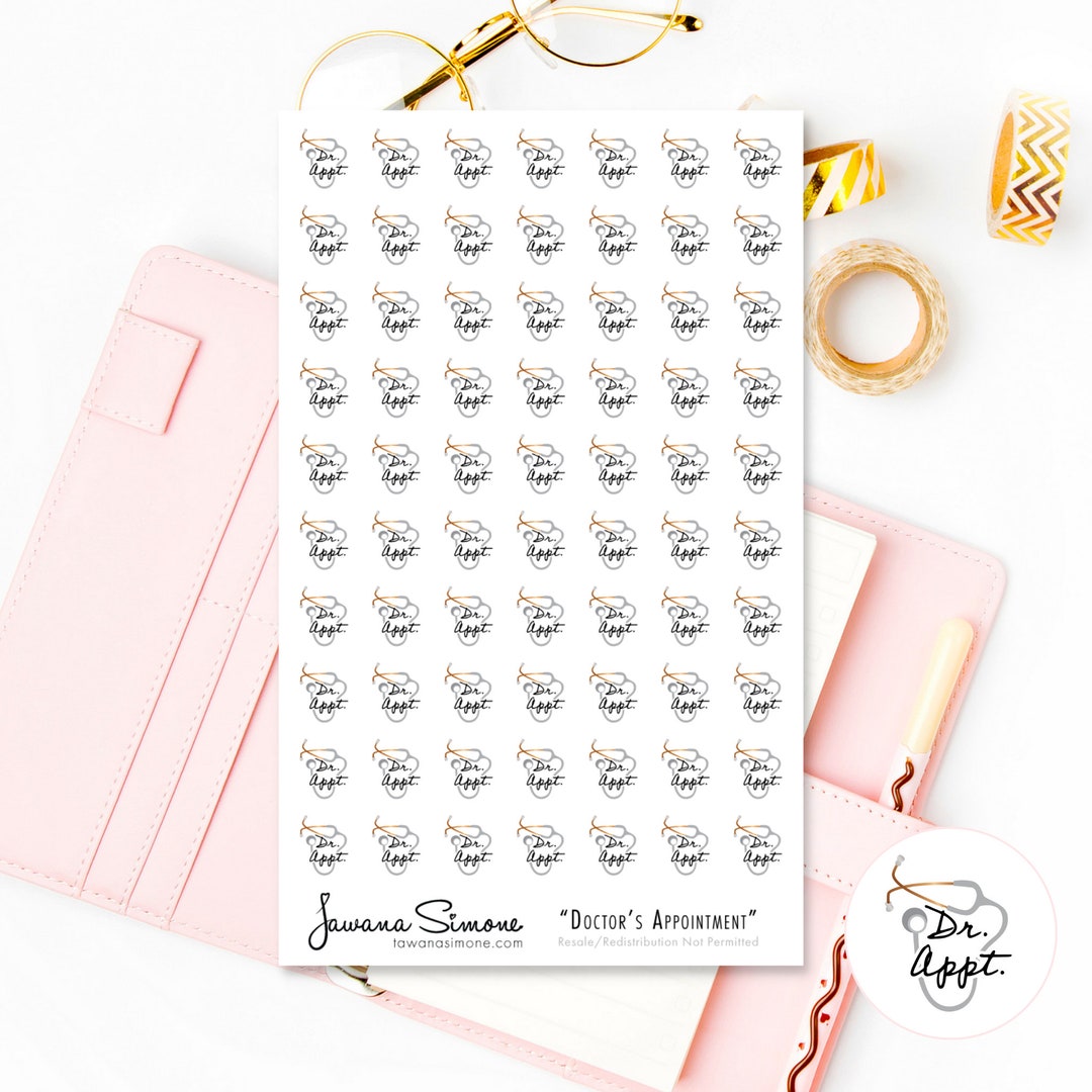 Doctor Appointment Planner Stickers: Health Reminders - Etsy