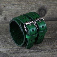 Leather Cuffs - Etsy