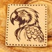 Parrot Leather Patch, Sew on Patch, Bird Sew, Leather Accessories ...