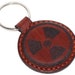 Nuclear Symbol Leather Keychain Biohazard Keychain Leather - Etsy