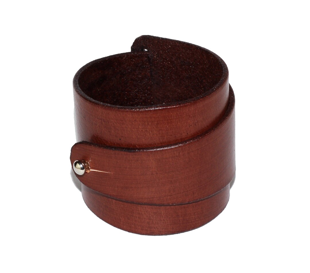 Brown Leather Cuff Brown Bracelet Great Giftbrown Cuff - Etsy