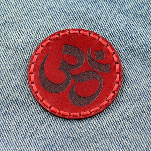 Om Leather Patch, Om Leather Sew, Yoga Patch, Meditation Accessories ...
